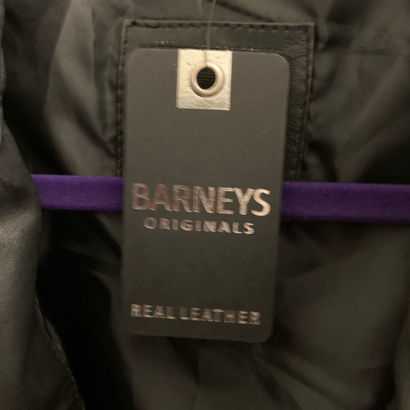 Barneys New York | Jackets & Coats | Barneys Black Leather Jacket ...